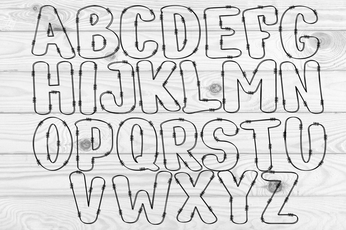 Doodle Alpha Procreate Stamp, Alpha Stamps for Procreate, Doodle ...