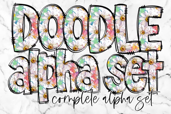 Floral Alphabet Letters PNG Bundle Alphabet Clipart Floral | Etsy