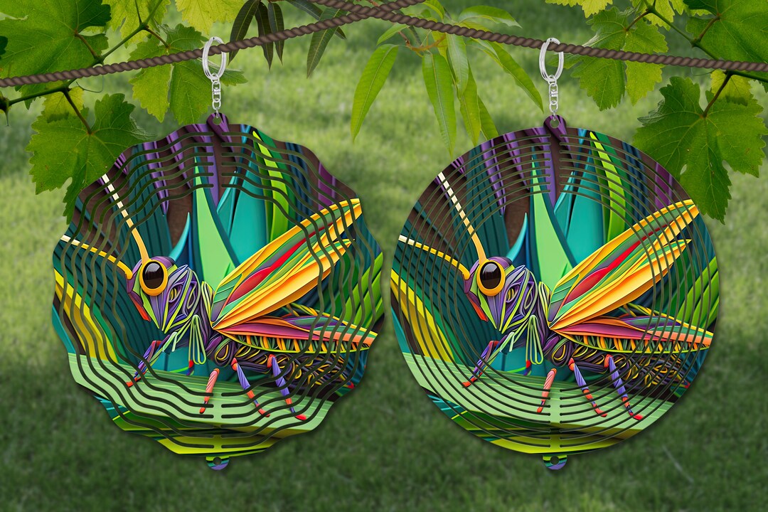 Grasshopper Wind Spinner Paper Quill Sublimation Design - Etsy