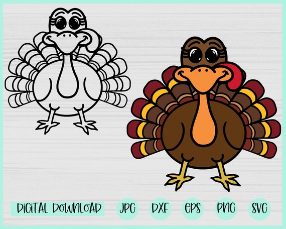 Turkey Svg Layered Turkey Svg Turkey Clipart Thanksgiving | Etsy