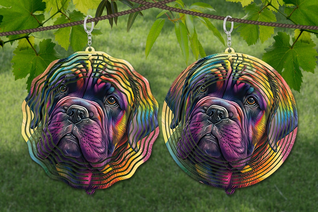 Bull Mastiff Wind Spinner Sublimation, Dog Wind Spinner SVG, 10 Inch ...