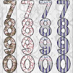 Doodle Letters and Numbers, Doodle Sublimation Letters & Numbers PNG ...