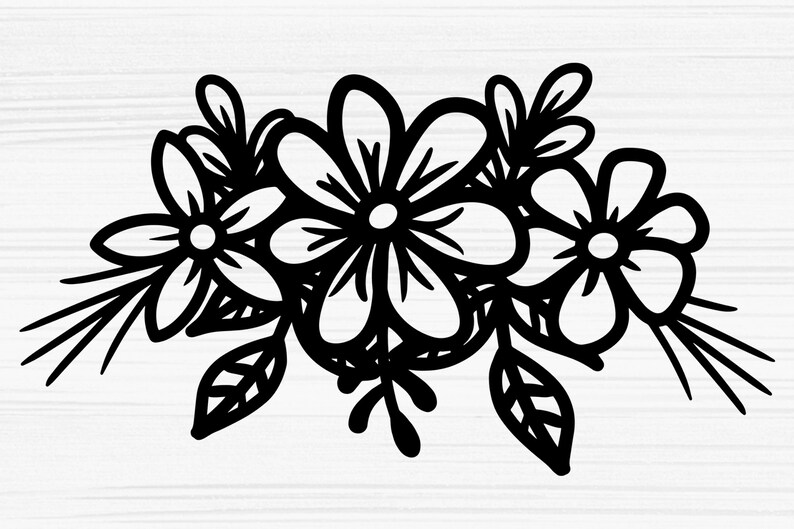 Flower Svg, Floral Svg, Layered Flower Svg, Layered Floral Svg, Flower ...