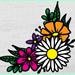 Flower Svg, Daisy Svg, Corner Flower Svg, Floral Clipart, Flower Clip ...
