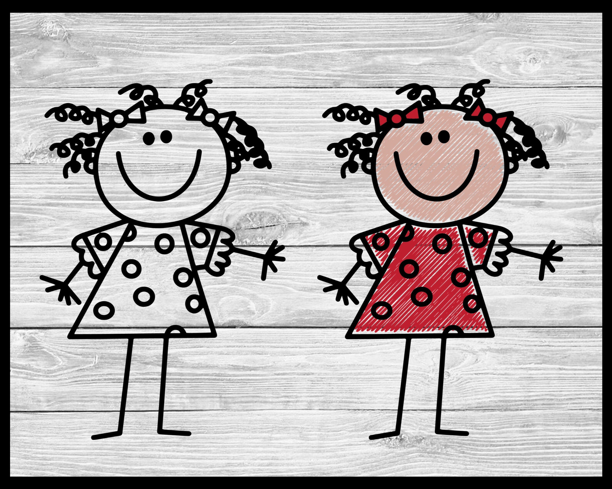 Stick Figure Kids SVG Bundle Stick People Svg Stick Friends - Etsy