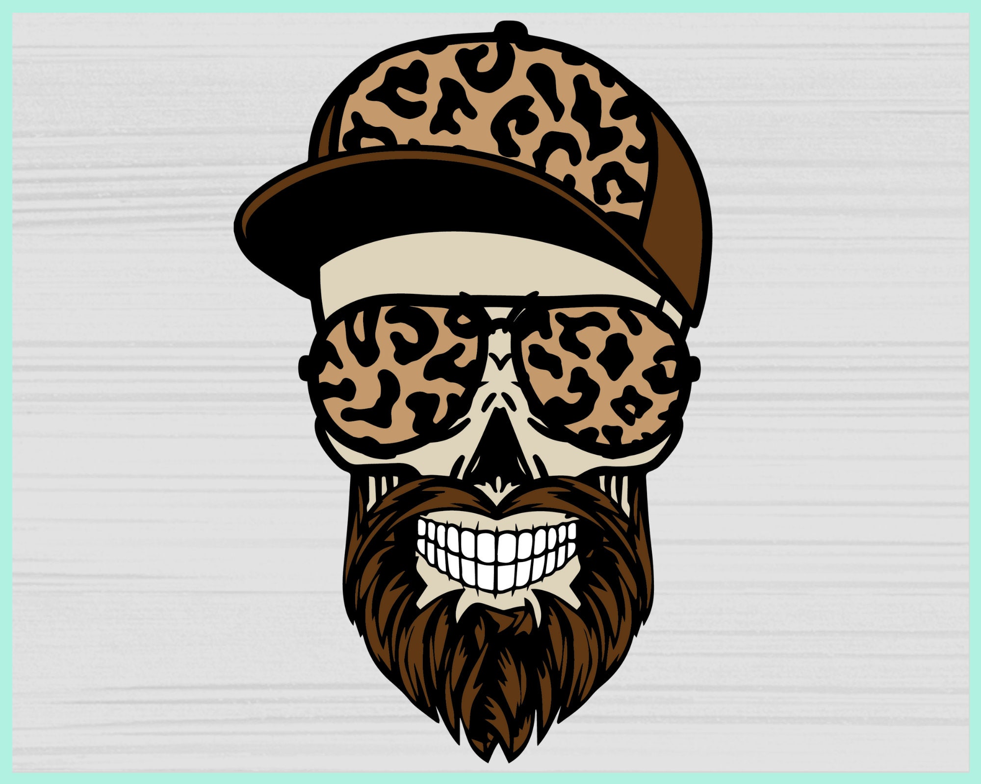 Leopard Mom Life Skull Svg Dad Life Skull Svg Messy Bun | Etsy