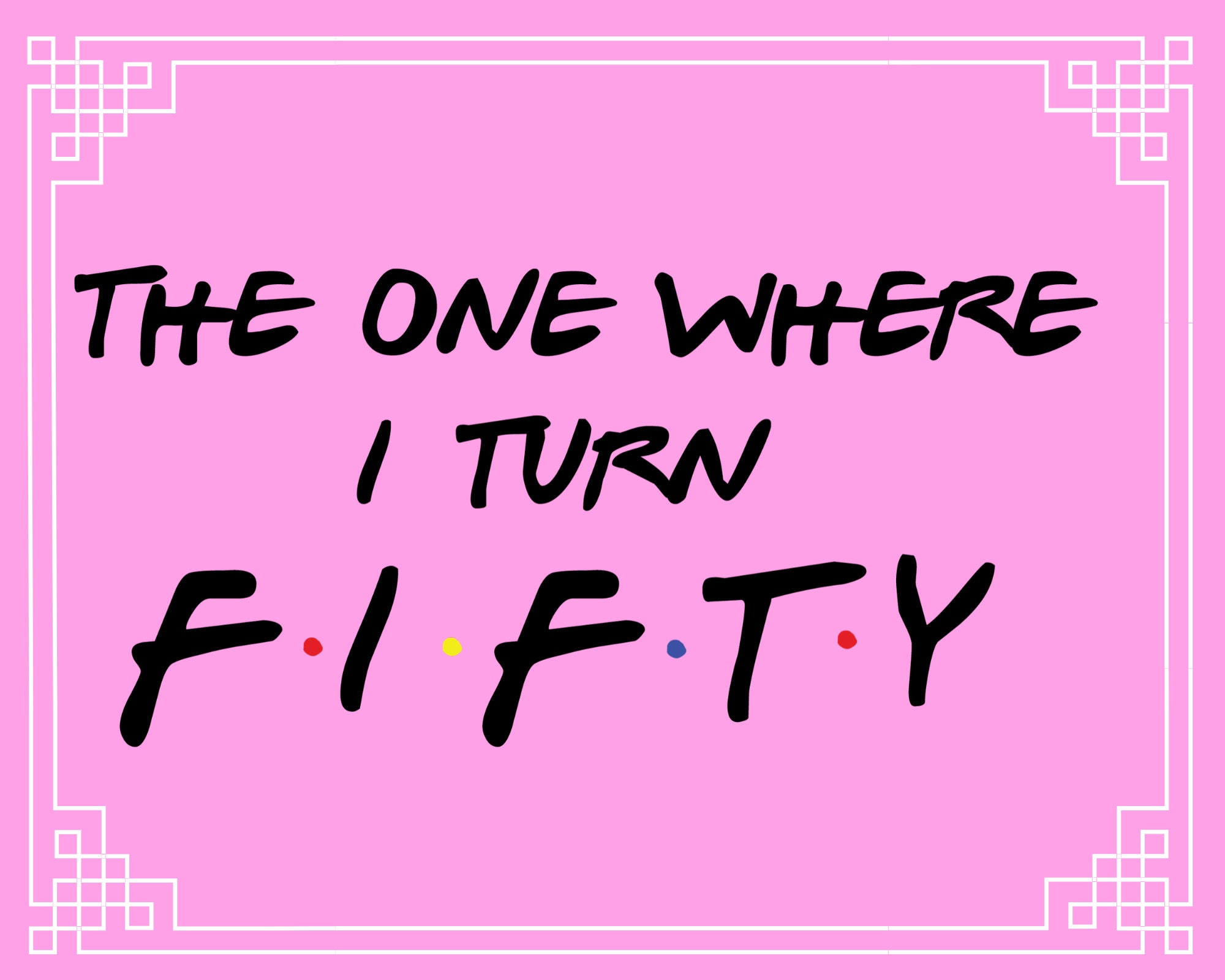 Fifty Svg, the One Where I Turn 50 Svg, Birthday Svg, Tumbler Decal Sv ...