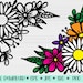 Flower Svg, Daisy Svg, Corner Flower Svg, Floral Clipart, Flower Clip ...