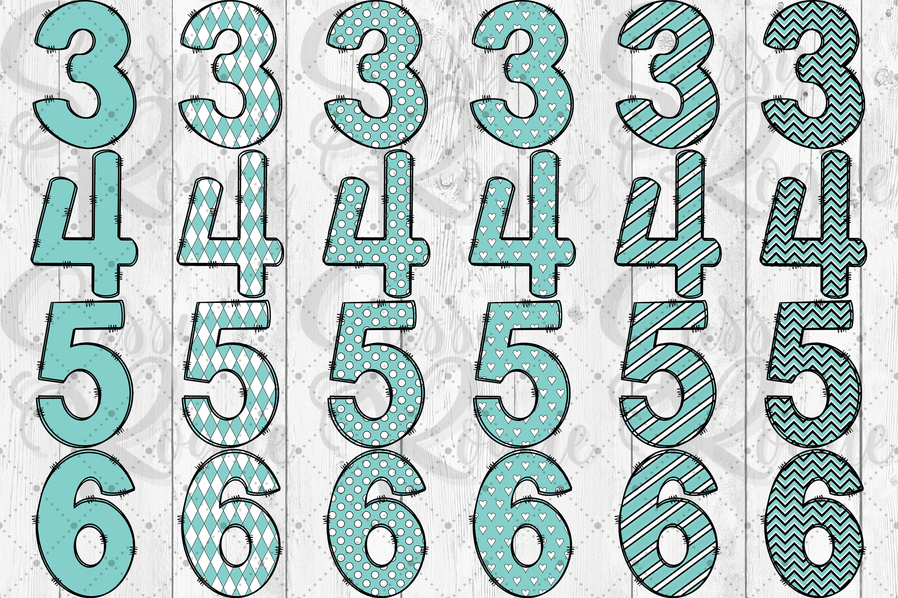 Doodle Letters and Numbers Doodle Sublimation Letters & - Etsy