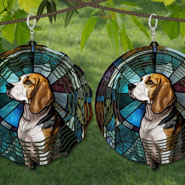 Beagle Wind Spinner - Etsy