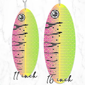 Fishing Lure Wind Spinner Sublimation Design, Oval Wind Spinner, Long ...