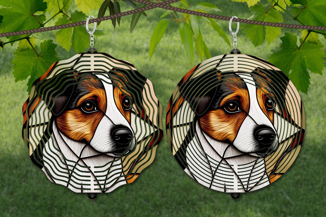 Jack Russell Wind Spinner Sublimation, Dog Wind Spinner SVG, 10 Inch ...