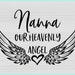 Heavenly Angel Svg Bundle Christmas Memorial Svg in Loving - Etsy