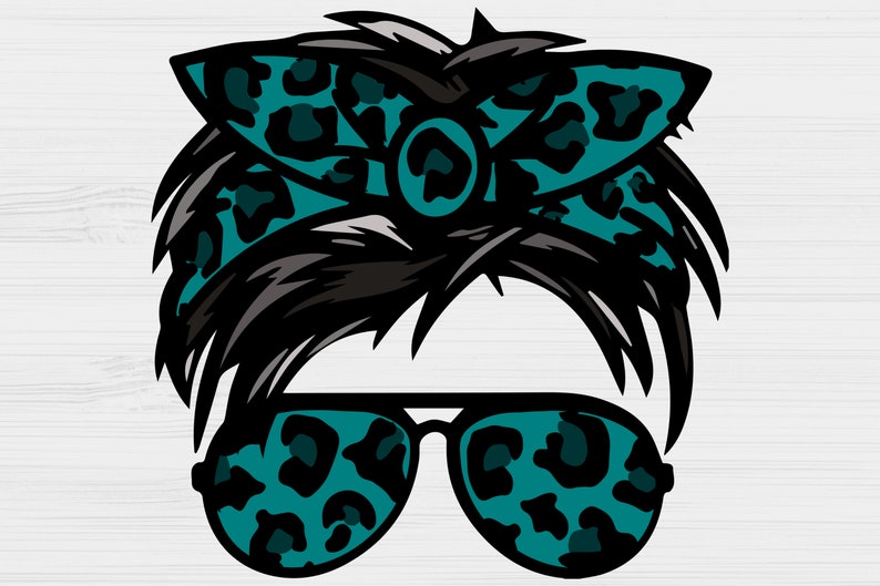 Leopard Print Pixie Mom Svg Pixie Hair Svg Mom Life SVG - Etsy