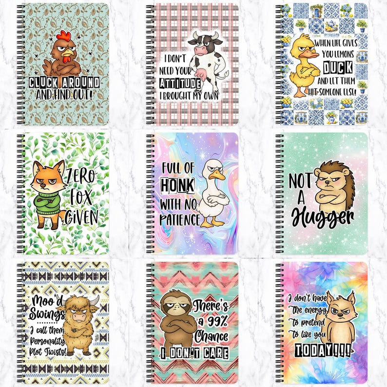 Sarcastic Notebook Funny Sublimation, Sarcasm Journal Cover Note Book ...