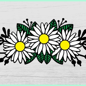 Daisy Svg, Flower Svg, Floral Svg, Layered Daisy Svg, Layered Flower ...