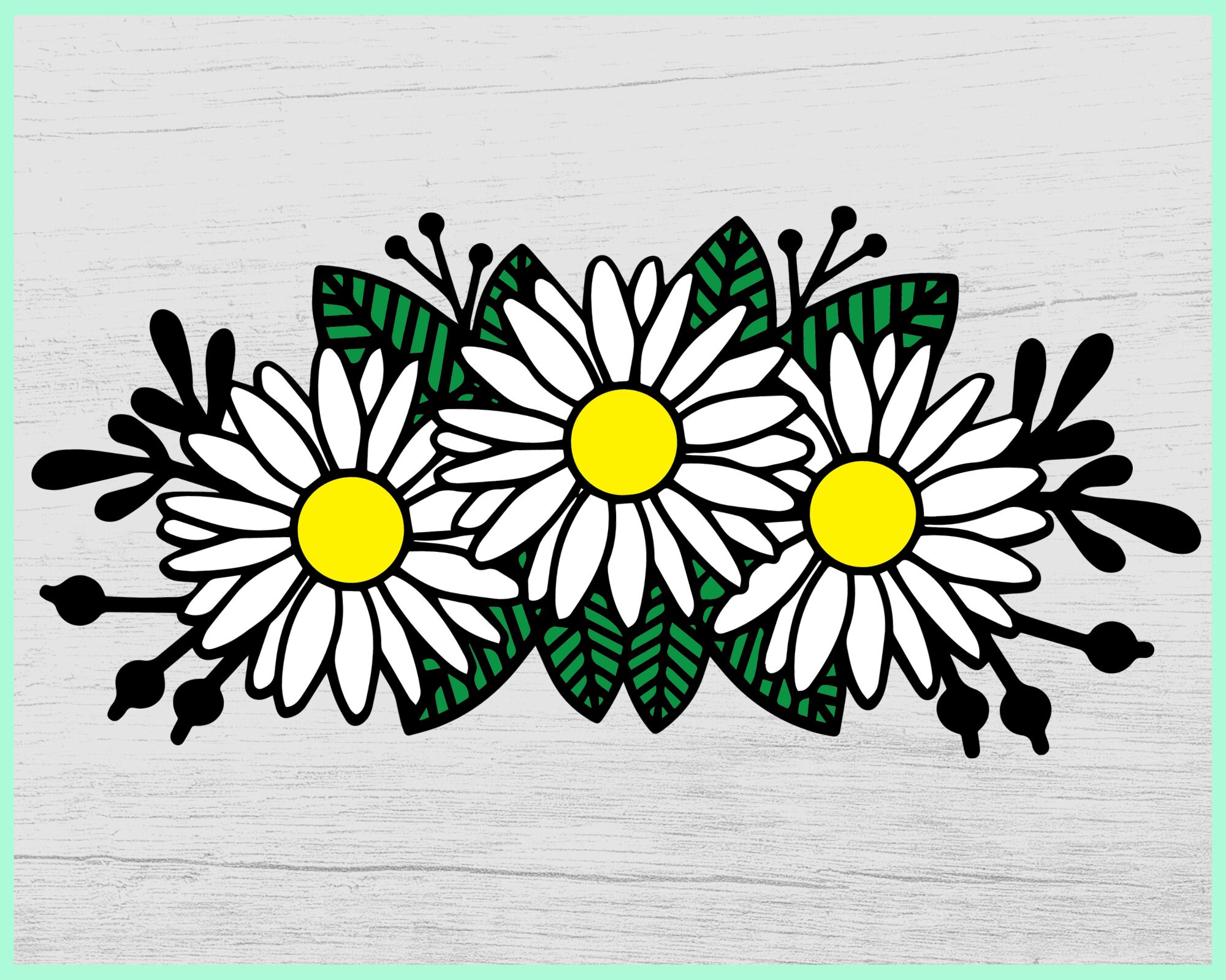 Daisy Svg, Flower Svg, Floral Svg, Layered Daisy Svg, Layered Flower ...