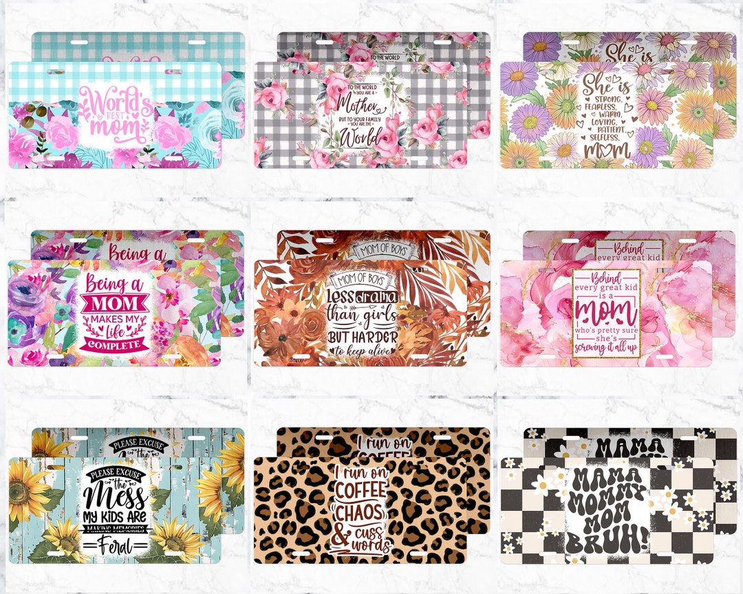 License Plate Sublimation Design Bundle, License Plate Bundle, License ...