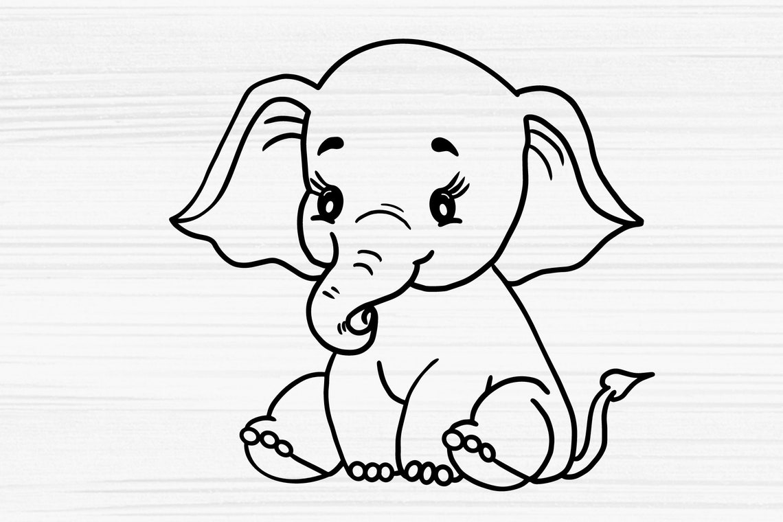 Elephant Svg Layered Elephant Svg Pink Elephant Clipart - Etsy