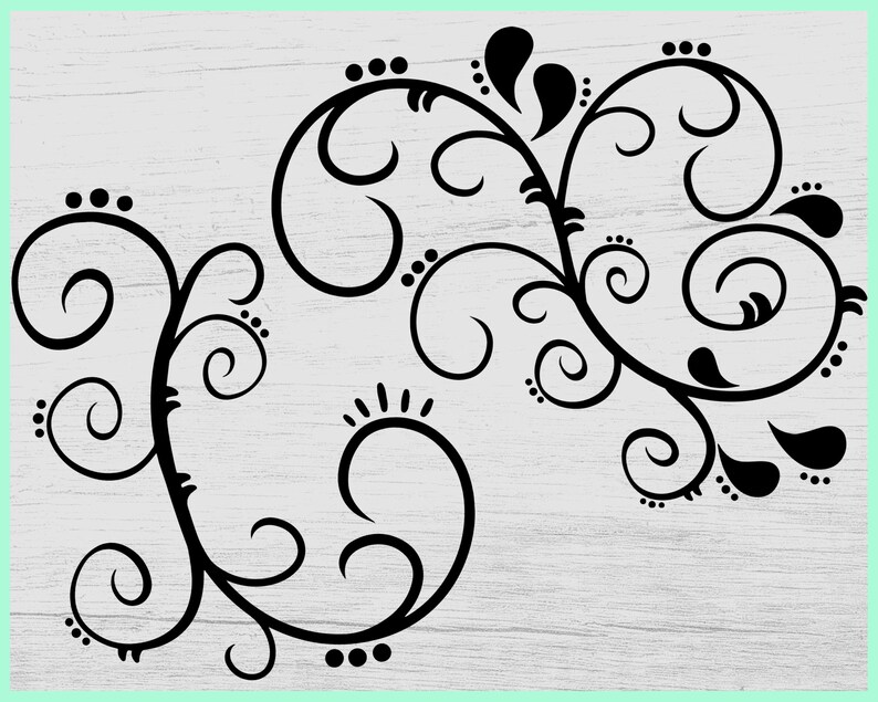 Flourish Svg Bundle Swoosh Svg Swashes Svg Swirl Svg | Etsy