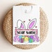 Easter Name Holder Editable Canva Template, Cute Name PNG, Easter ...