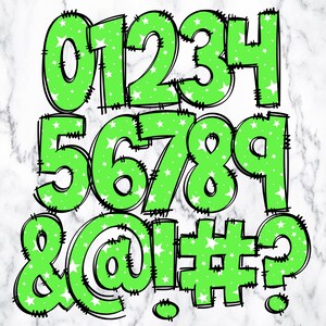 Bright Preppy Letters Alphabet PNG Alphabet Clipart Printable Alphabet ...