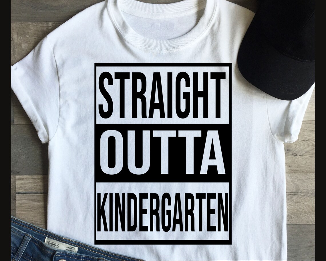 Straight Outta Kindergarten Svg Kindergarten Svg Straight Etsy