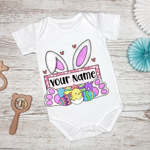 Easter Name Holder Editable Canva Template, Cute Name PNG, Easter ...