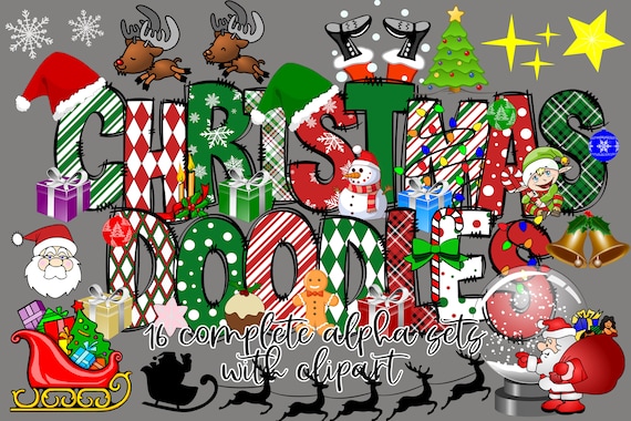 Alpha Christmas Clipart