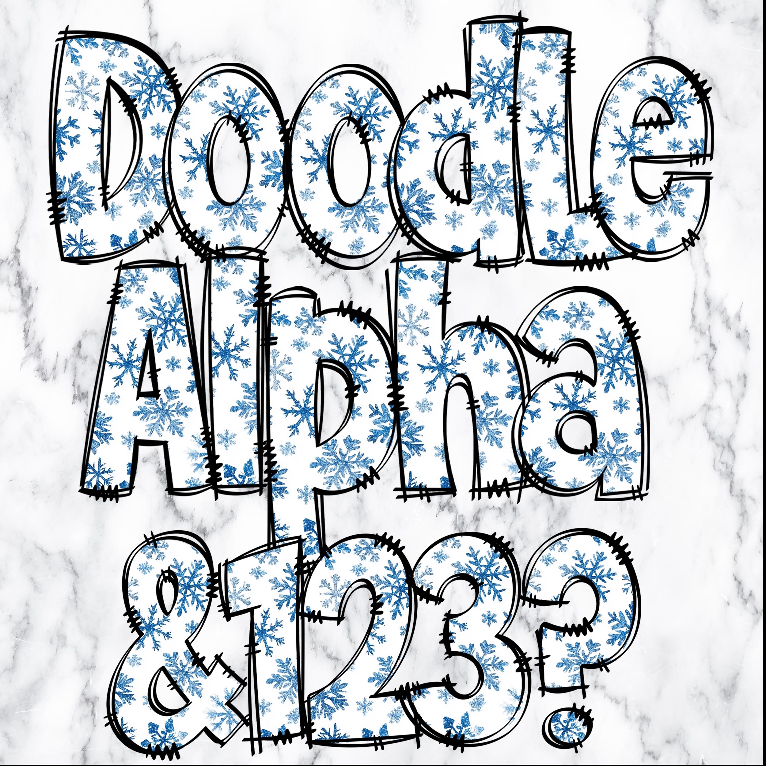 Winter Christmas Letters Alphabet PNG Christmas Alphabet Clipart ...