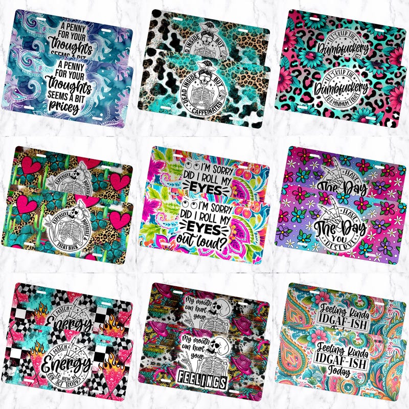 Cute License Plates - Etsy