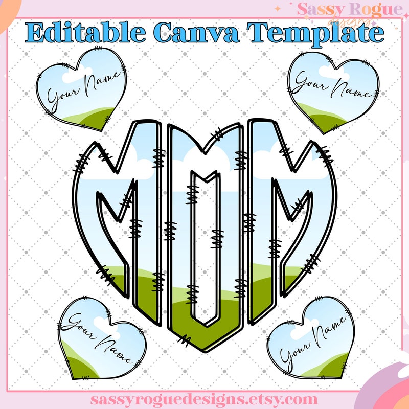 Heart With Names Png - Etsy