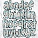 Winter Christmas Letters Alphabet PNG Christmas Alphabet Clipart ...