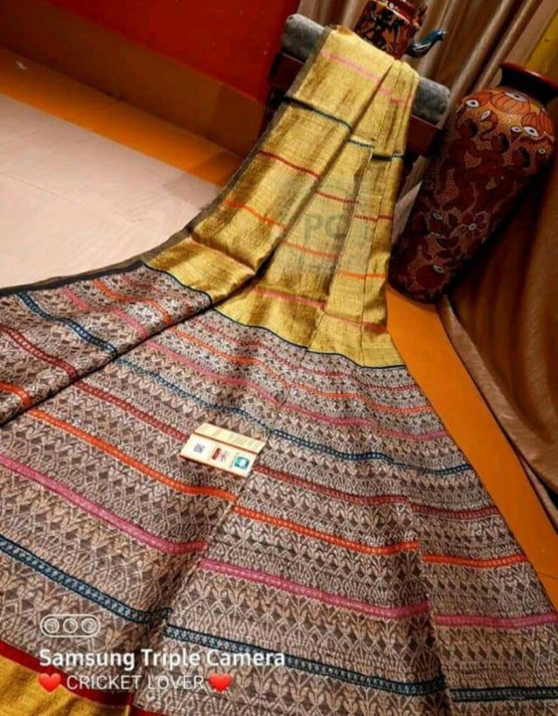 Beautiful Pure Motka by Motka Handwoven Jamdani Saree for Women With ...