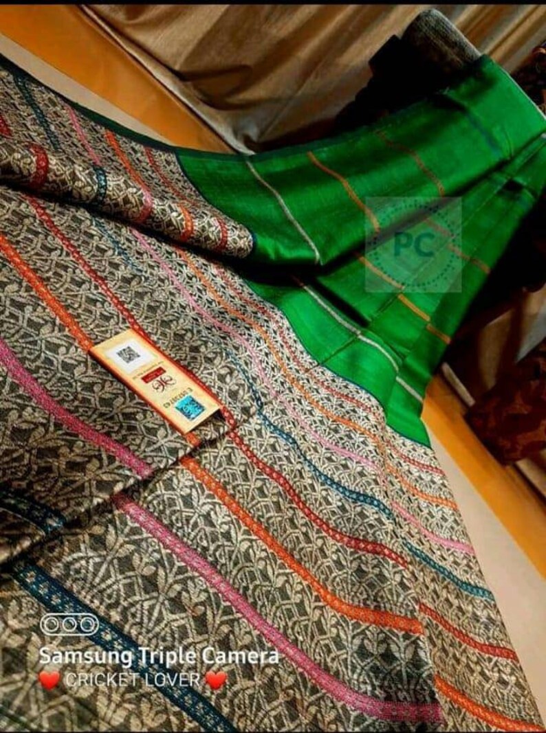 Beautiful Pure Motka by Motka Handwoven Jamdani Saree for Women With ...