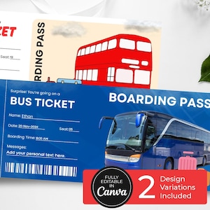 bus ticket design template