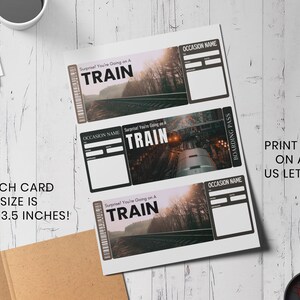 Train Ticket Canva Template Editable Train Ticket Design Customizable ...