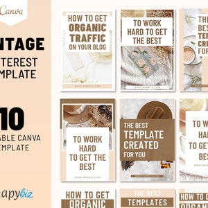 Editable Pinterest Canva Pins Template Customizable Pinterest Designs ...