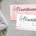 Editable Holiday Gift Certificate Canva Template Customizable - Etsy