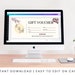 Printable Gift Voucher Editable Canva Certificate - Etsy