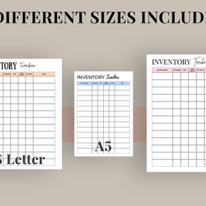 Editable Inventory Log Printable, Inventory Tracker, Product Inventory ...