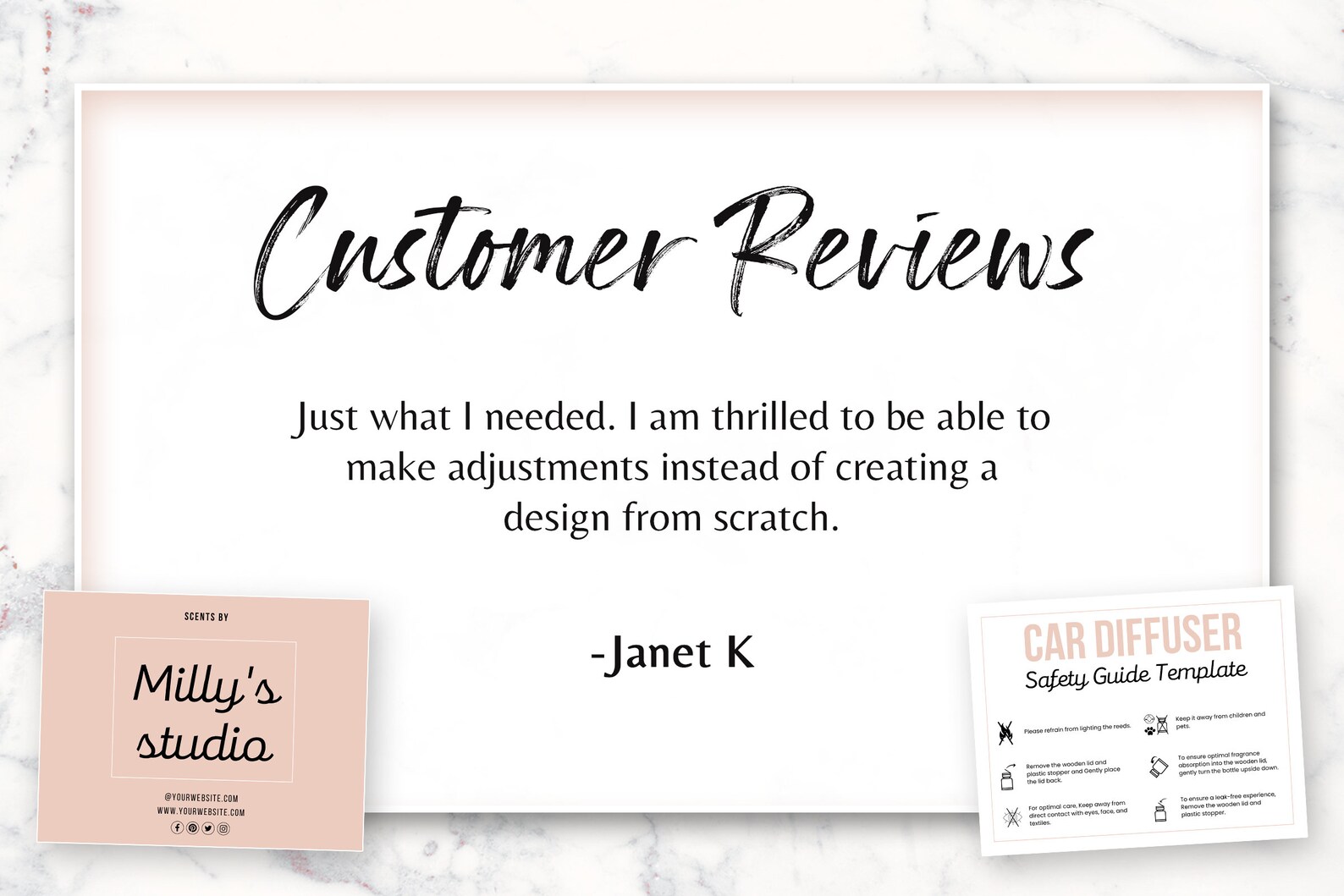 Editable Car Diffuser Safety Guide Template and Instructions, Printable ...