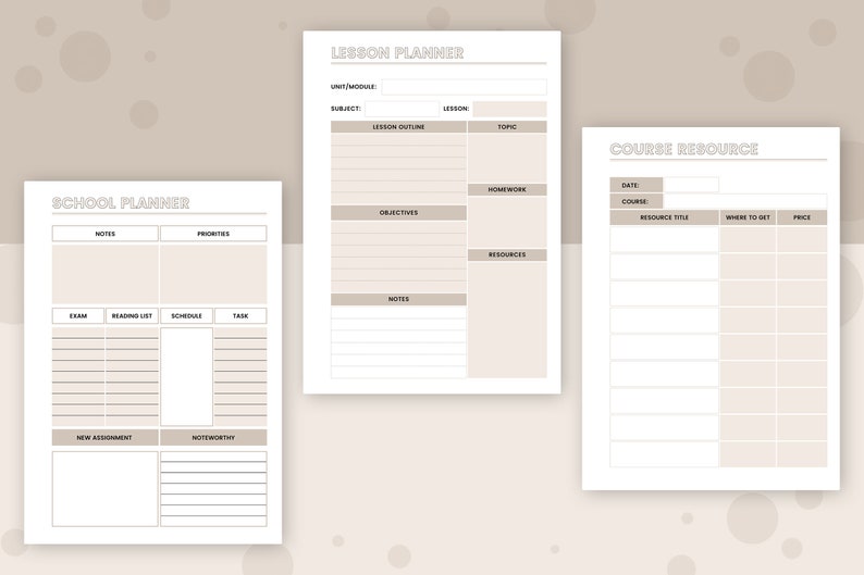 Elementary School Planner Elementary Student Planner - Etsy