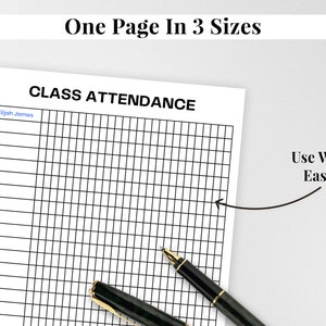 Attendance Tracker, Attendance Sheet, Attendance Record, Attendance ...