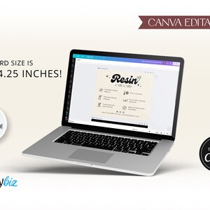 Editable Resin Care Guide Card Template, Customizable Resin Product ...