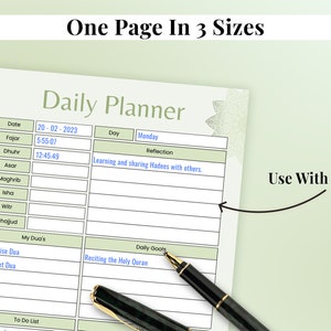 Islamic Daily Planner Pdf, Good Deeds, Printables, Islamic Daily ...