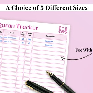 Fillable Printable Quran Tracker Journal, 2024 Ramadan, Islamic Journal ...