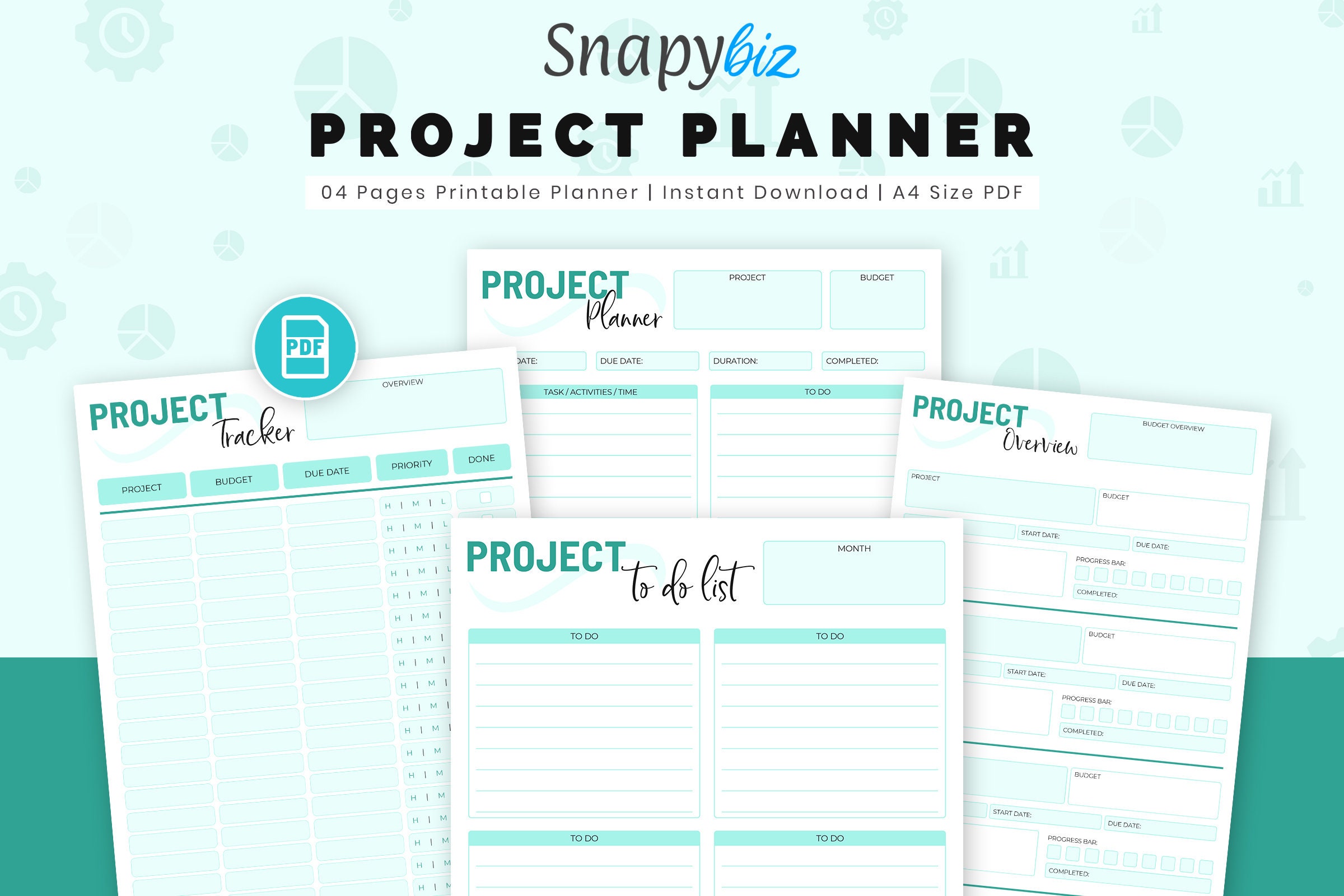 Project Planners Printable Project Planner Project | Etsy