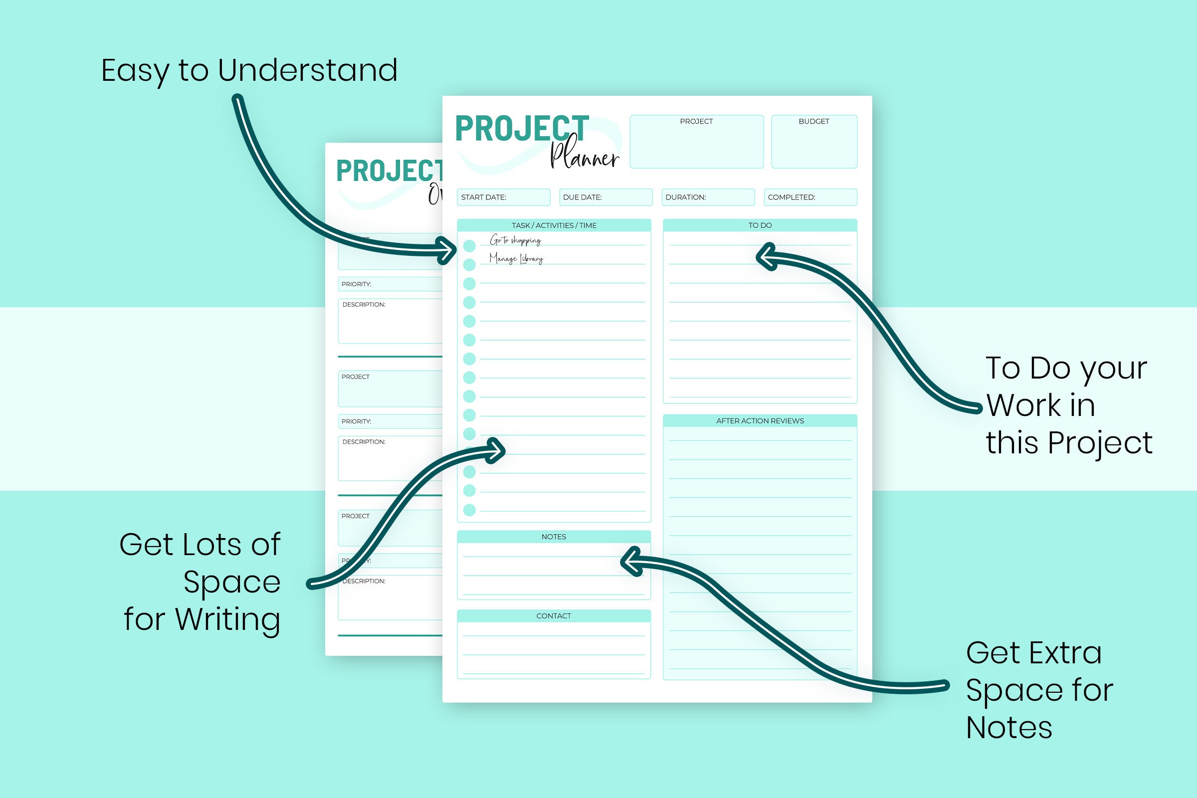 Project Planner Printable A4 Printable Planner Task | Etsy