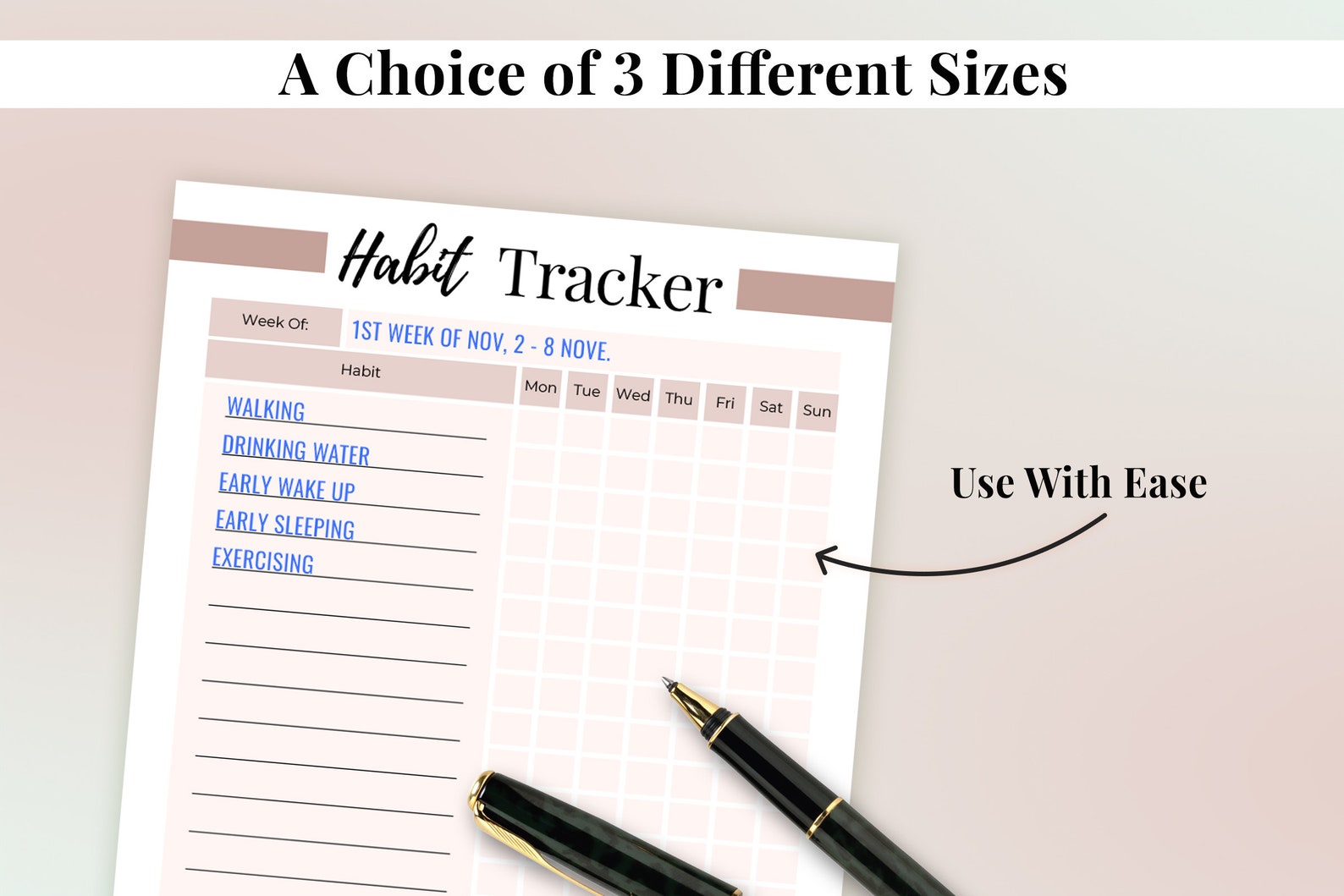 Happy Planner Habit Tracker Printable Ready to Use Habit Trackers ...